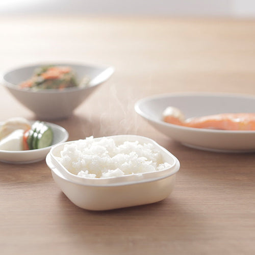 食品保存容器 冷凍容器 ごはん冷凍 マーナ(marna) K748W極（きわみ） 冷凍ご飯容器 2個入り ホワイト 201785